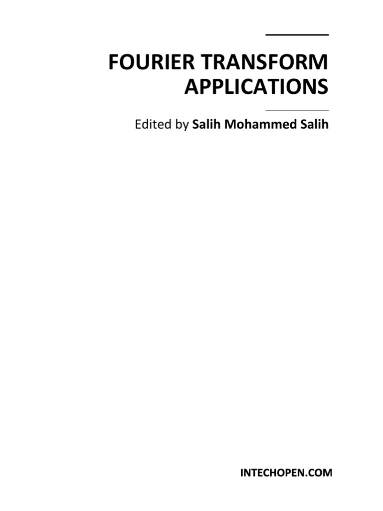 Fourier Transform Applications | PDF