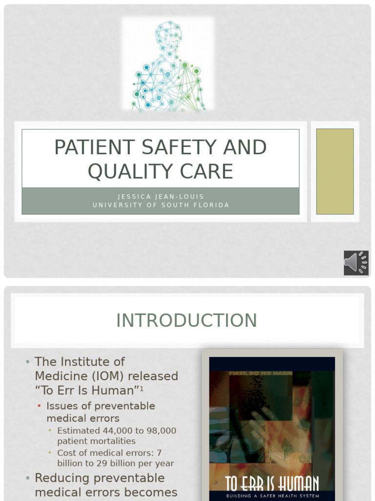 Patient Safety and Quality Care Insights | PDF | Patient Safety ...