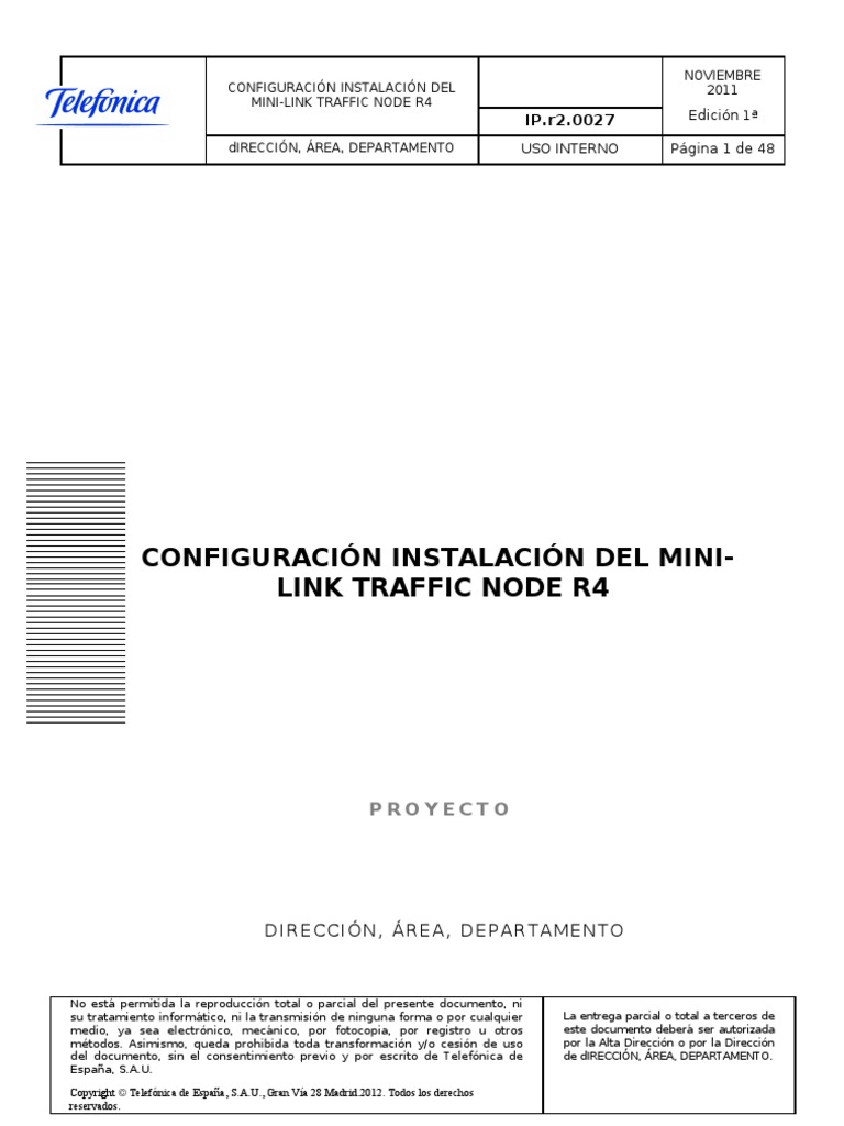 IPr20027 CONFIGURACION INSTALACIÓN TN R4.4FP.1 (R22G06) | PDF