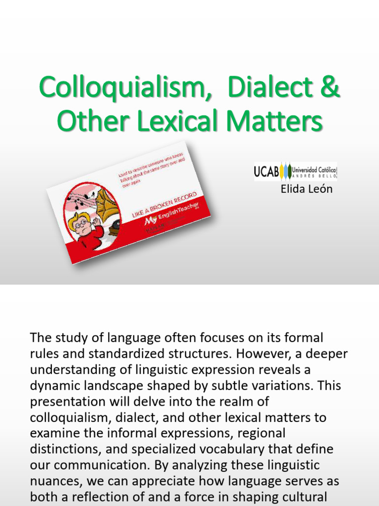 Colloquialism - Dialect - Other Matters 202615 | PDF | Huckleberry Finn ...