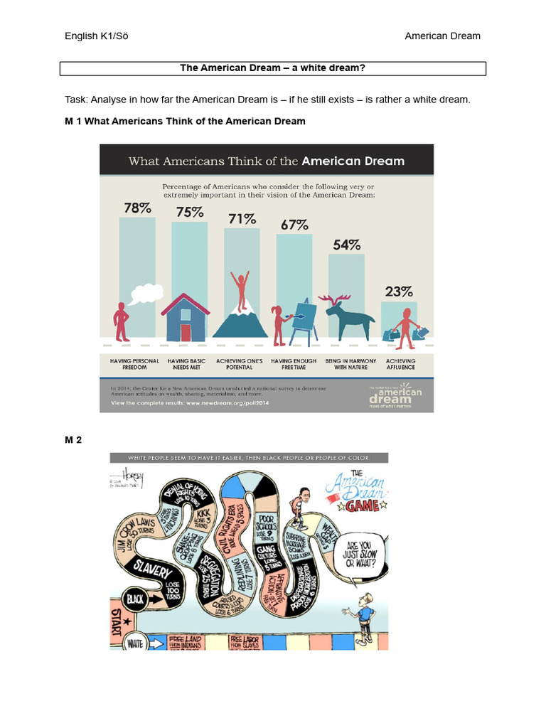 Analyzing the American Dream's Whiteness | PDF