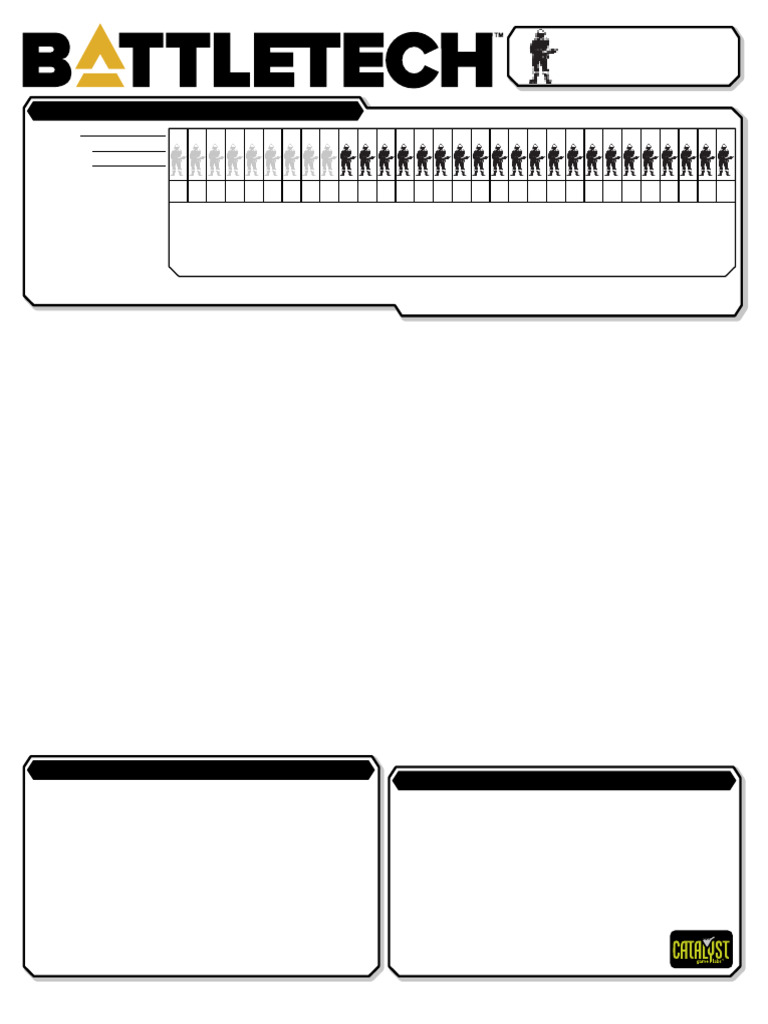 Beast Infantry Record Sheet Guide | PDF | Battle Tech | Ballistics