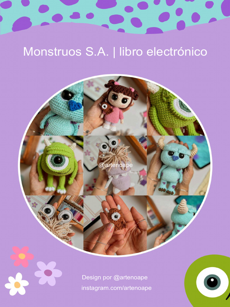 Patrón de Amigurumi: Monstruos S.A. | PDF