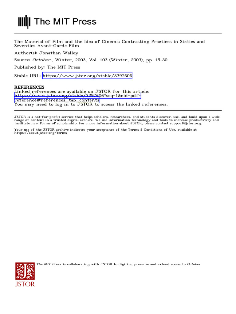 Walley MaterialFilmIdea 2003 | PDF