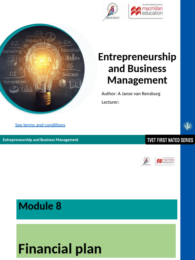 TVET FIRST EBM N4 - Module 8 Presentation | PDF | Debits And Credits ...