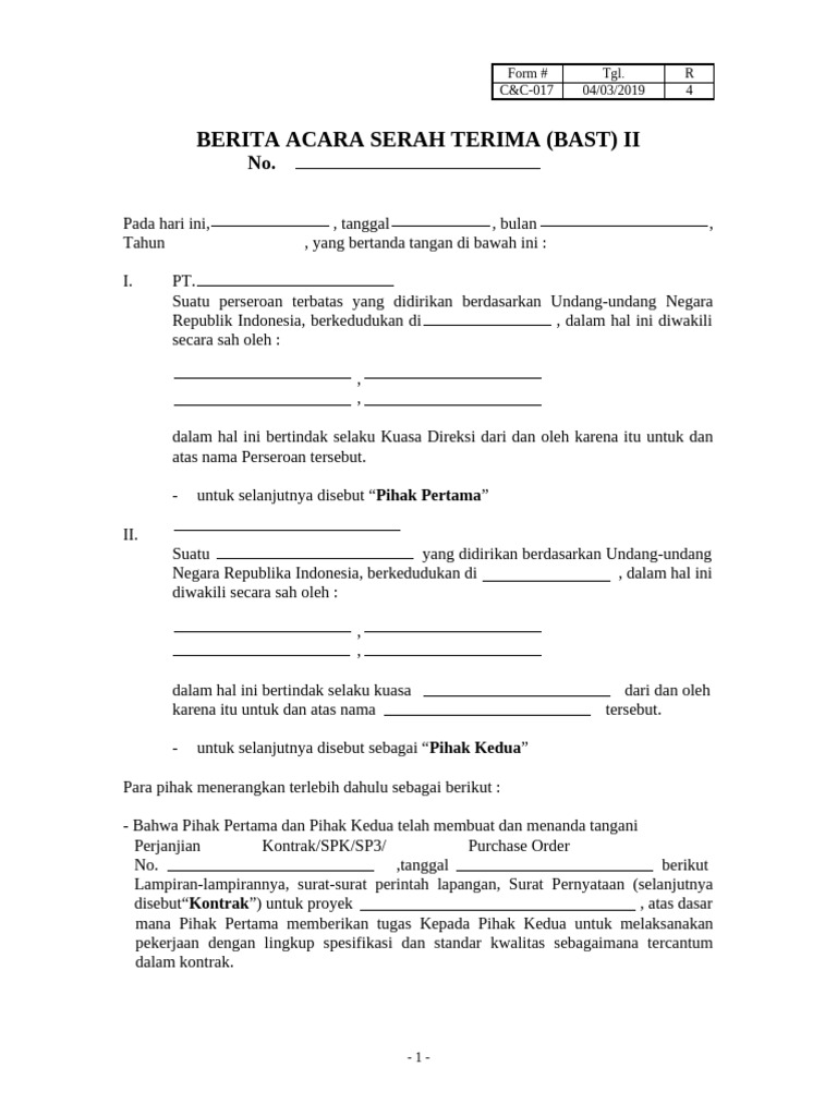 BAST II - Nandha Proyek | PDF