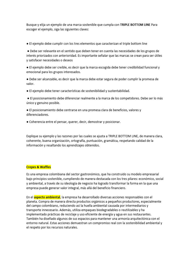 Triple Bottom Line | PDF | Sustentabilidad | Business