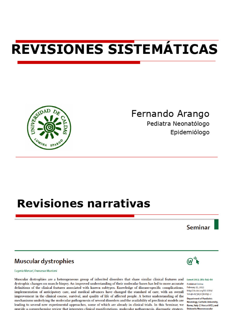 06a-Revisiones Sistemáticas | PDF | Revisión de literatura | Revisión ...