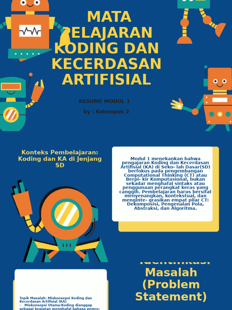 Koding dan AI untuk SD: Mengembangkan CT | PDF