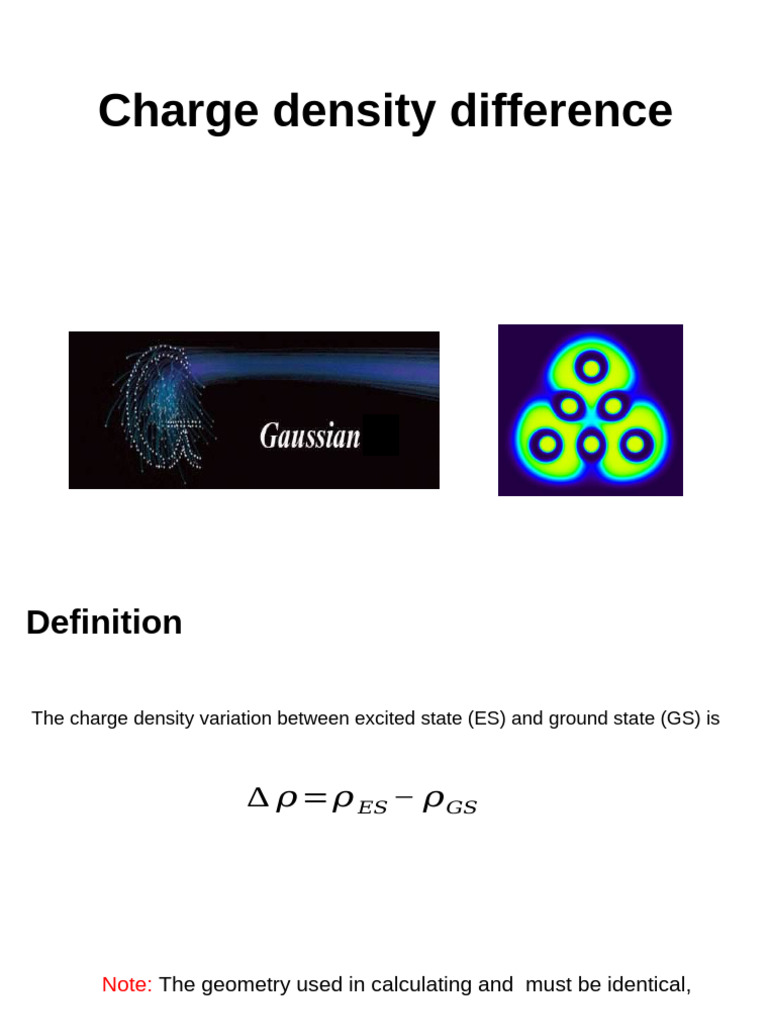 Charge Density Difference Calculation Guide | PDF