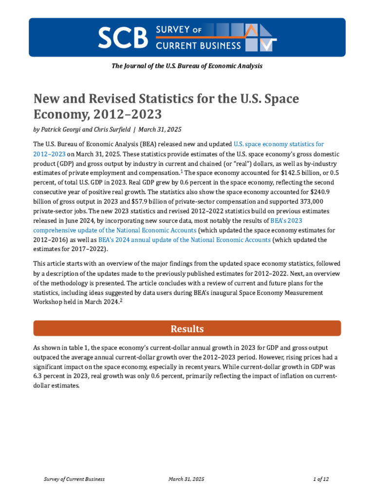 0325 Space Economy | PDF