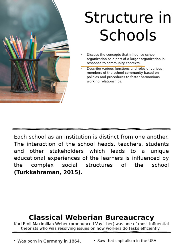 School Organization and Bureaucracy Insights | PDF | Organizational ...