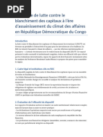 Définition et missions de la CENTIF | PDF | Blanchiment d'argent | Économie