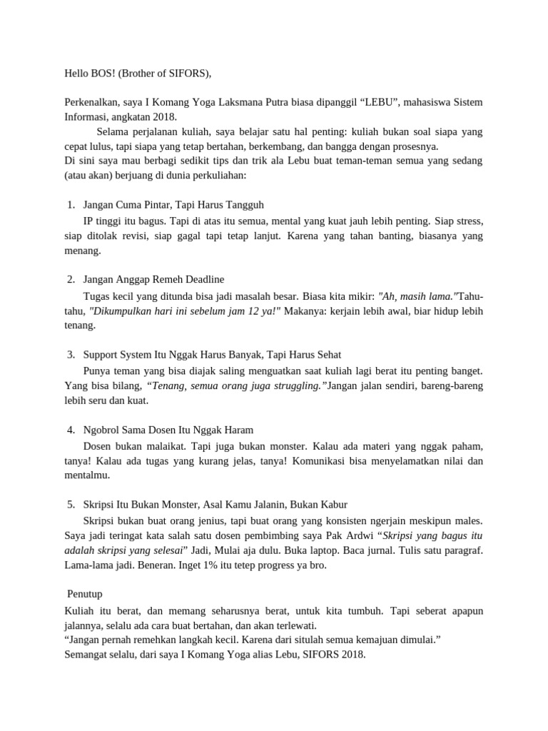 Tips N Trick - I Komang Yoga Laksmana Putra | PDF