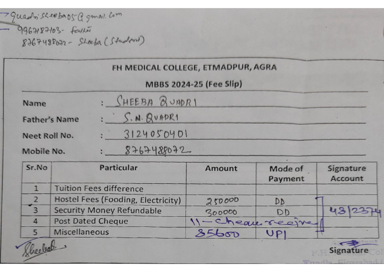 Fee Slip | PDF