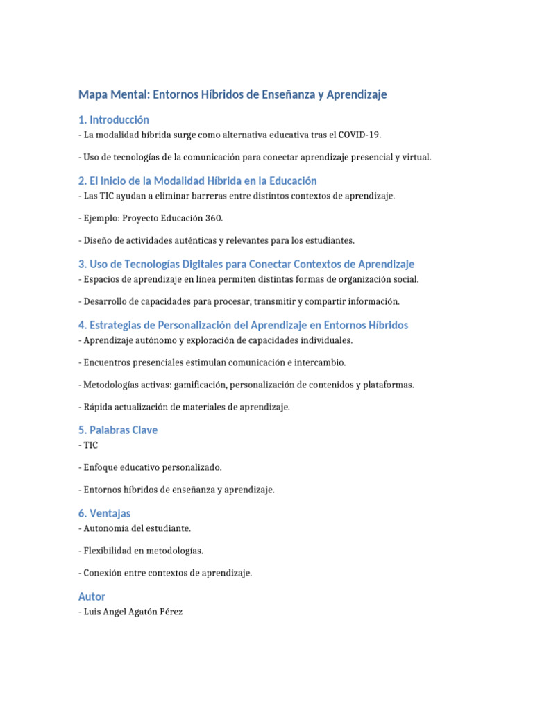 Mapa Mental Hibrido | PDF