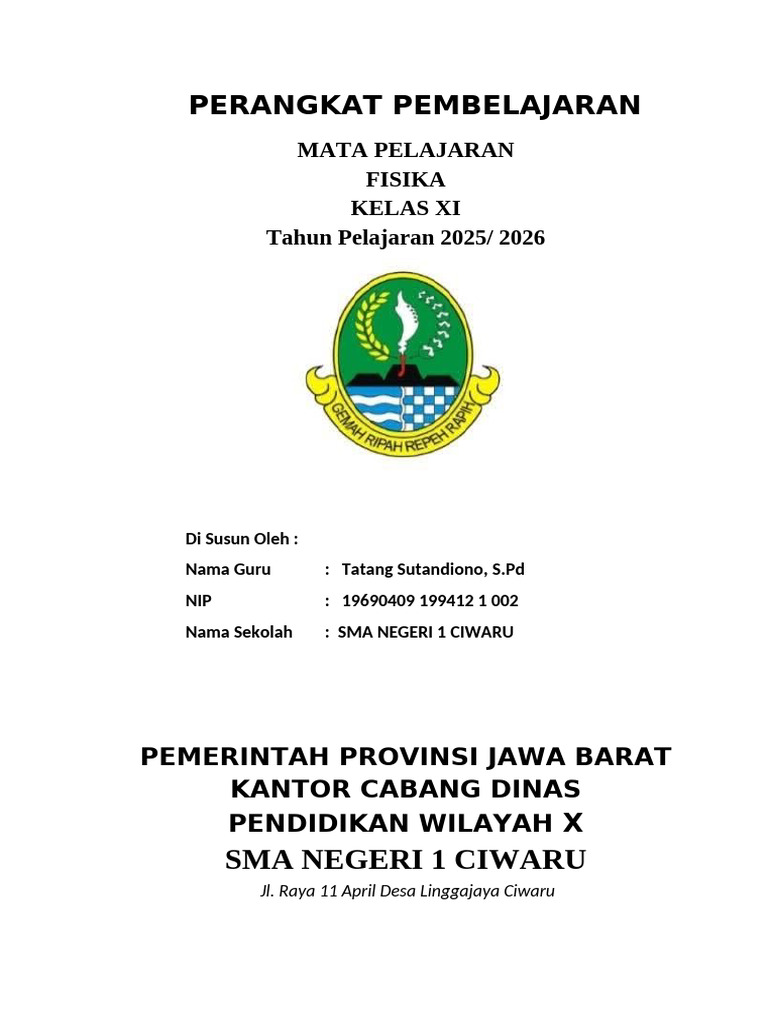 Cover Buku Absensi Dan Nilai | PDF