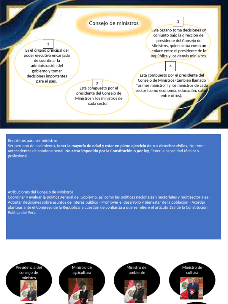 Consejo de Ministro | PDF | Ministerio (Departamento de Gobierno ...