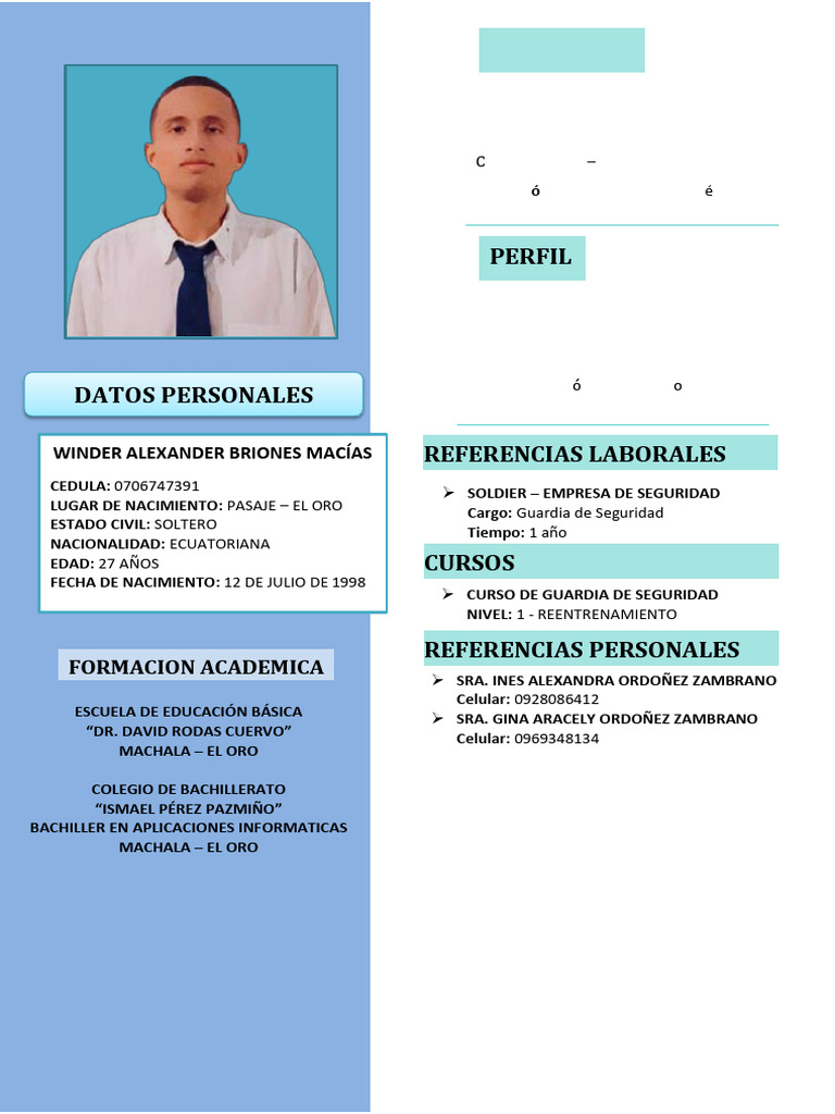 Winder Alexander Briones Macías | PDF | Vacunación