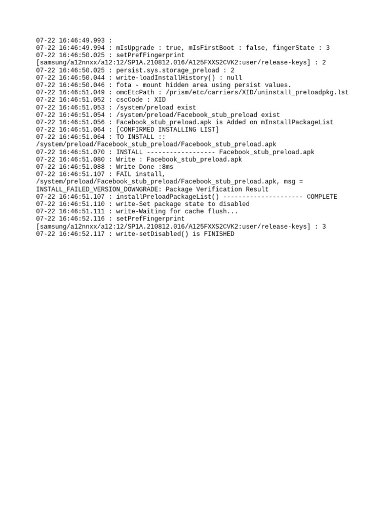 Preload Installer | PDF