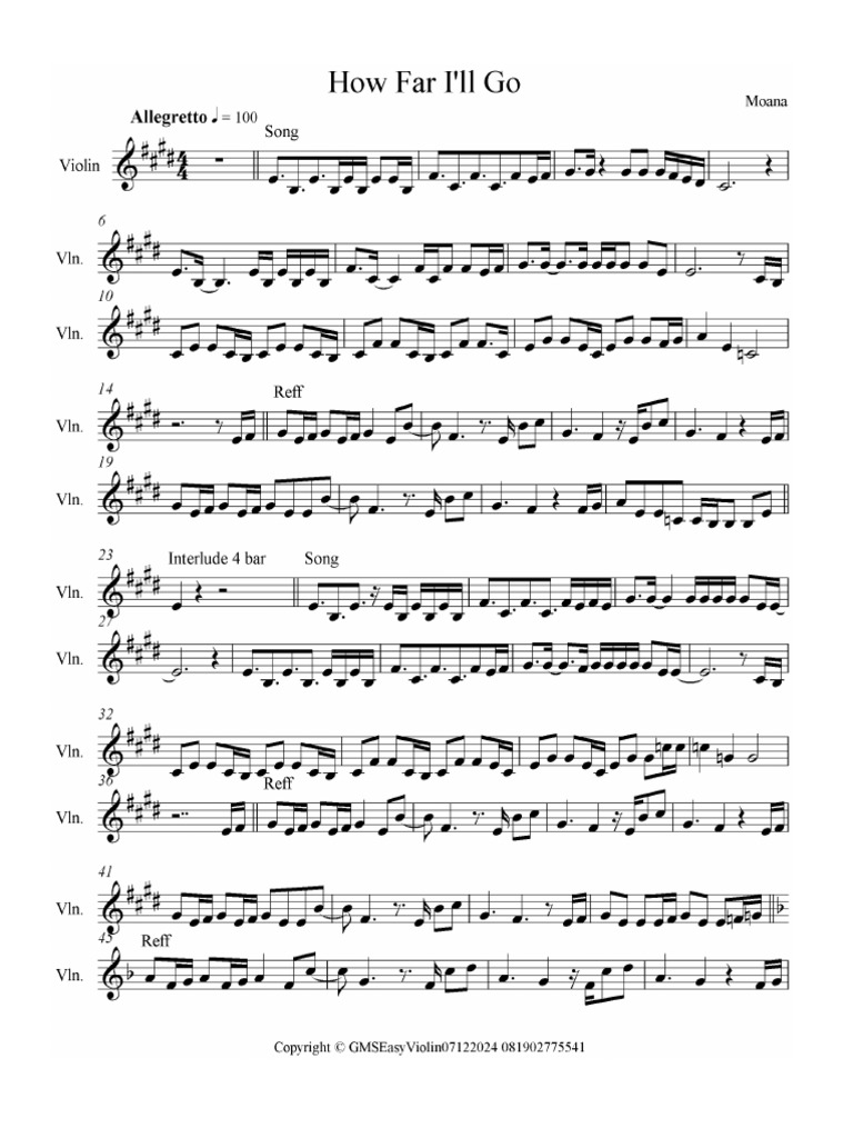 How Far I'Ll Go | PDF