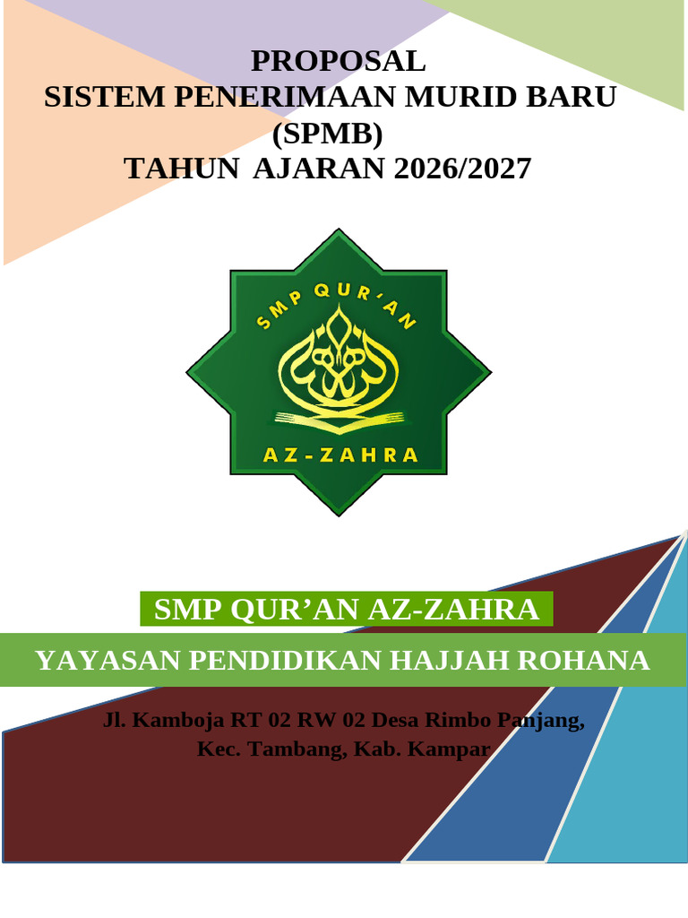 Proposal Ppdb 2025 | PDF