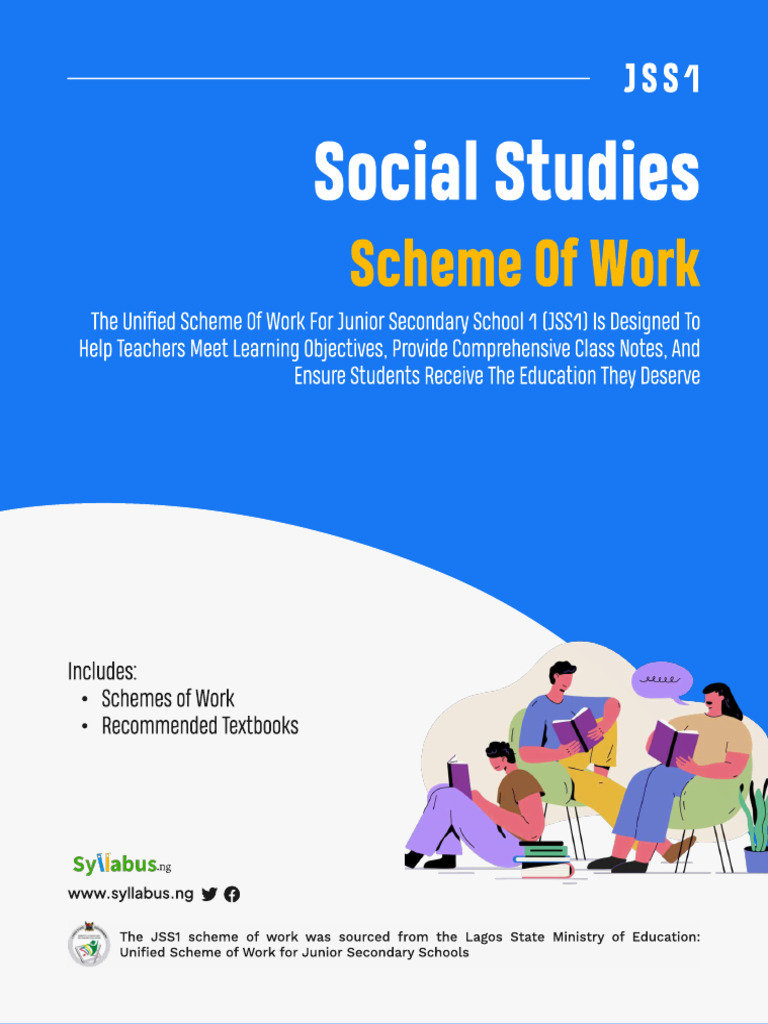 JSS1 Social Studies Scheme of Work | PDF | Lesson Plan | Teachers