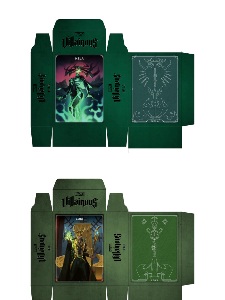 Marvel Villainous Deck Boxes v2.0 | PDF