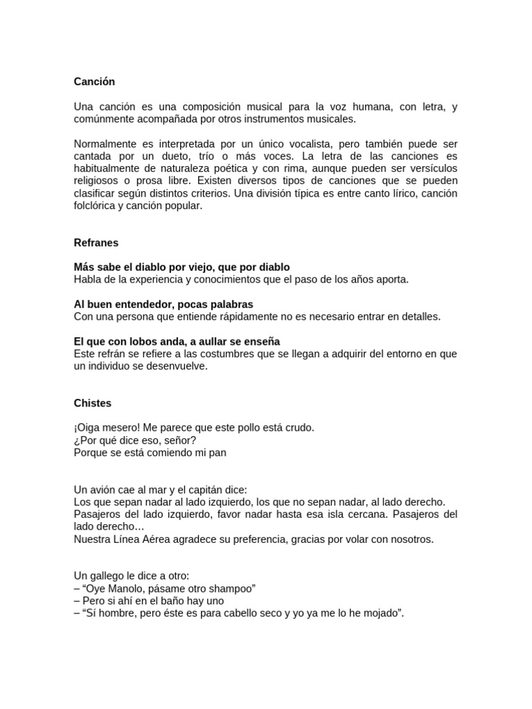 Canción, Refran, Mito, Leyenda, Gragmento Novela y + | PDF | Odiseo ...