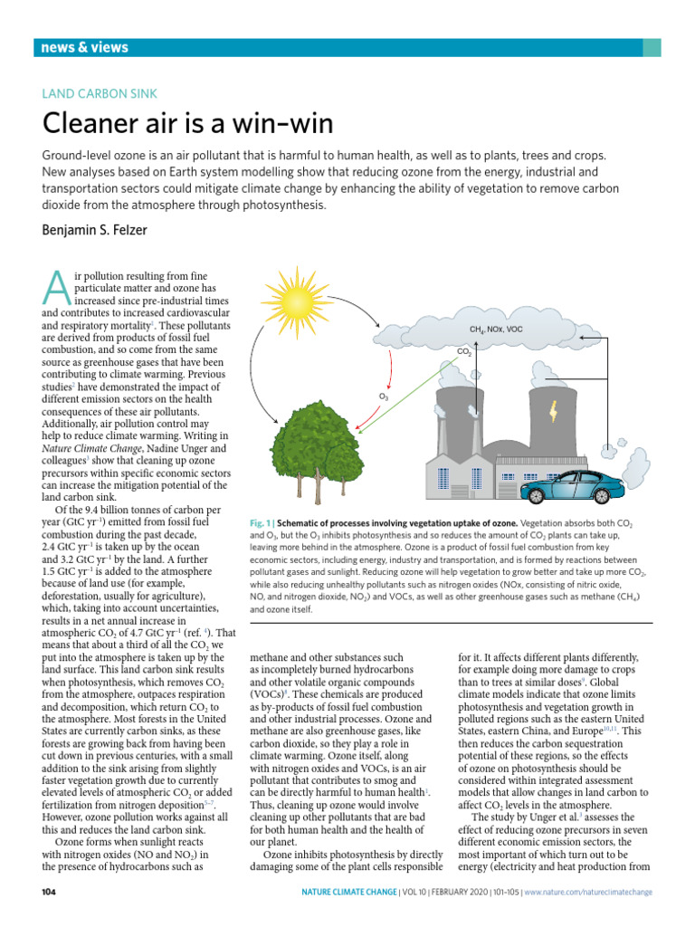 Cleaner+air+is+a+win Win 1 1 1 1 | PDF | Air Pollution | Greenhouse Gas