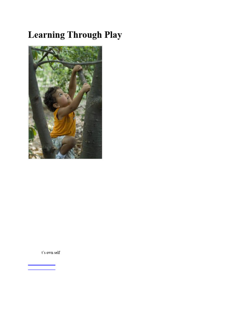 Learning - Through - Play by David Elkind, PHD | PDF | Infants | Learning
