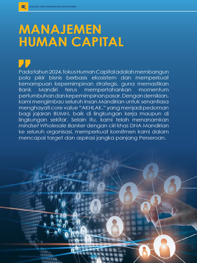 Strategi Human Capital Bank Mandiri 2024 | PDF