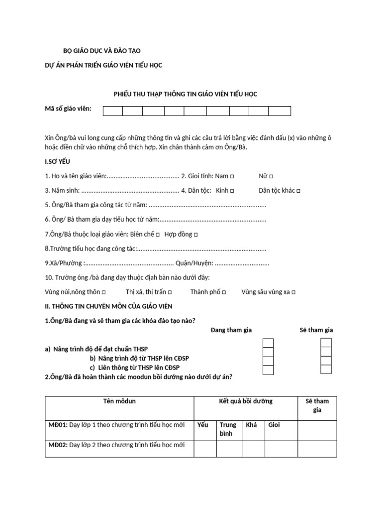 B Giáo D C Và Đào T o | PDF