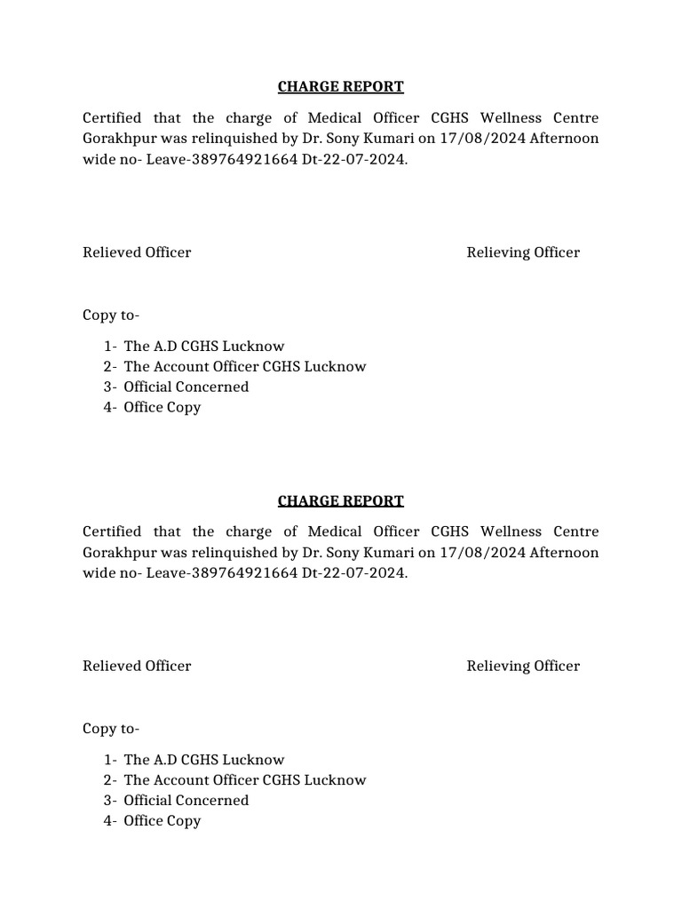 Charge Report Soni Kumari English | PDF