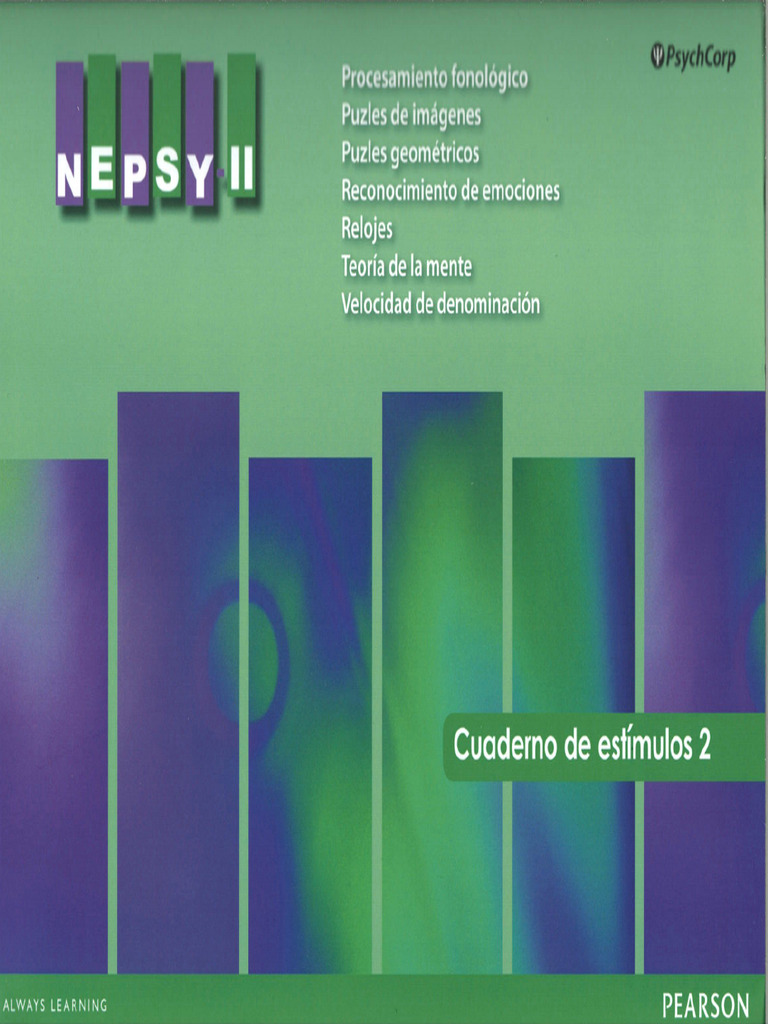 NEPSY-II Cuaderno de Estímulos 2 | PDF