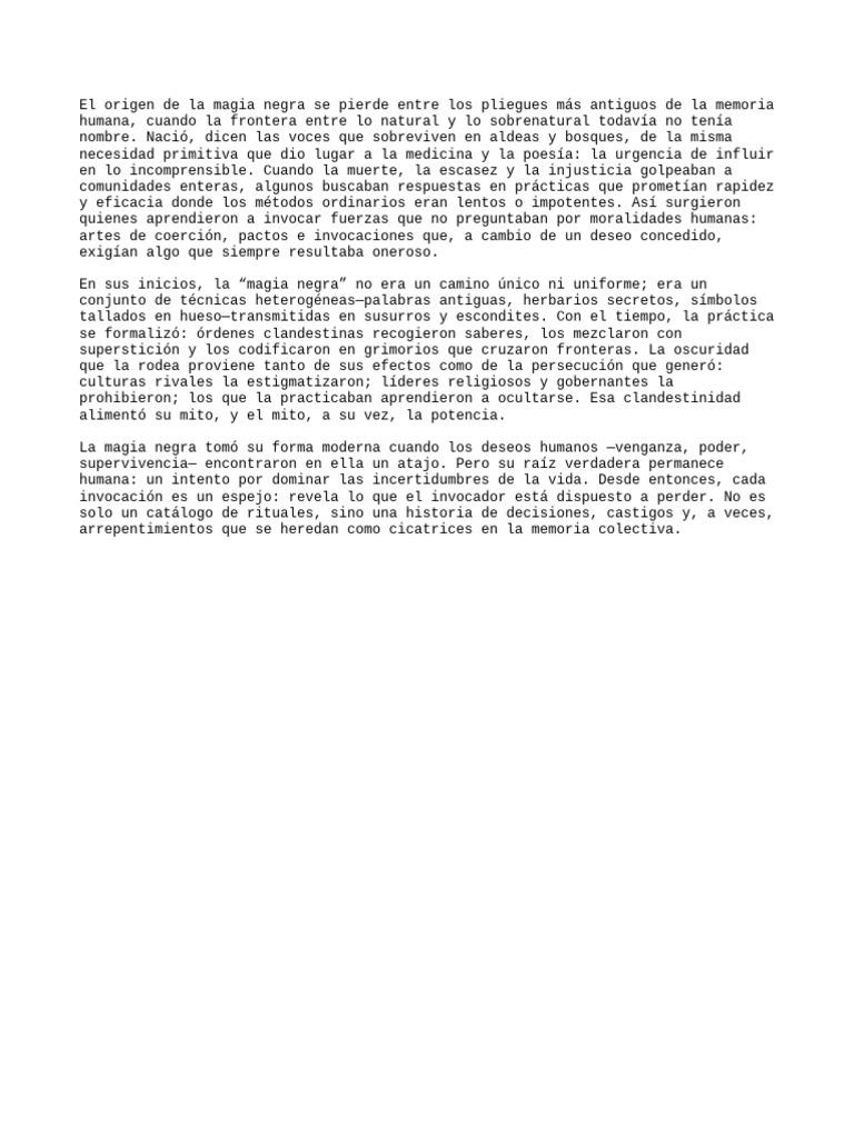 Origen y evolución de la magia negra | PDF