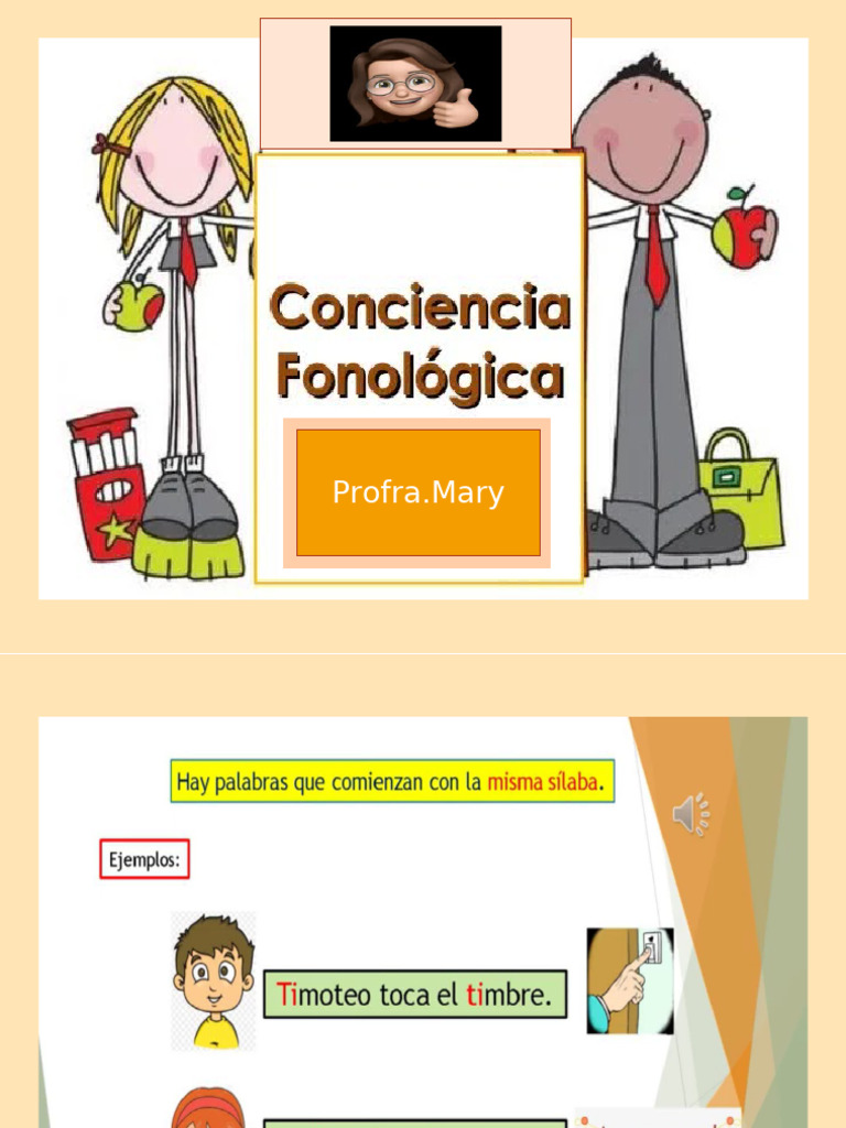 Conciencia Fonológica | PDF
