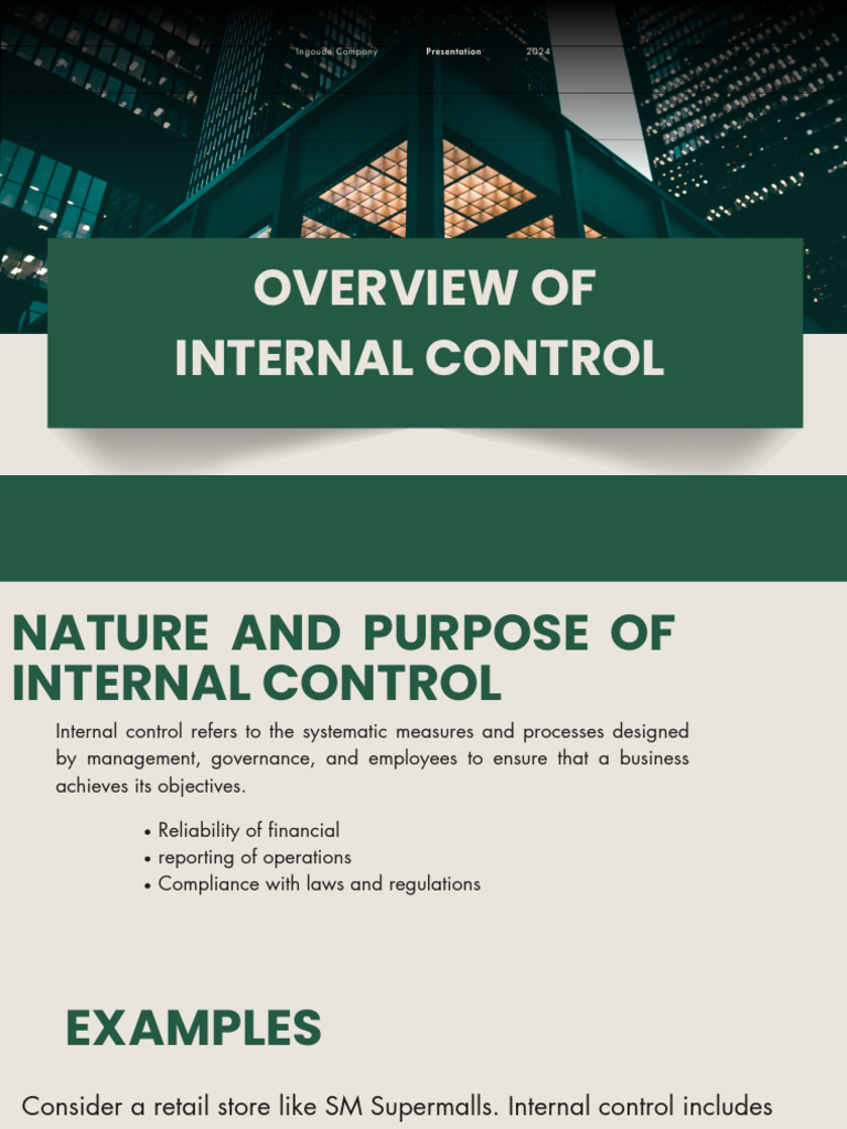 Internal Control Overview and Framework | PDF | Internal Control ...