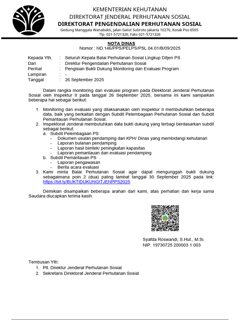 Pengisian Bukti Dukung Monev PS 2025 | PDF