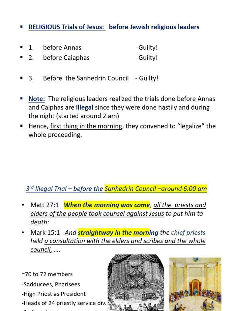 Module 12 Illegal Civil Trials of The Lord Jesus 1 | PDF | Herod ...