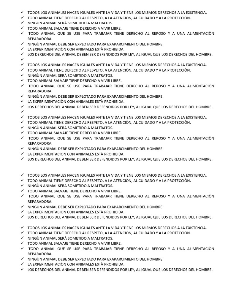 Derechos de Los Animales | PDF | Etica social | Etica Aplicada