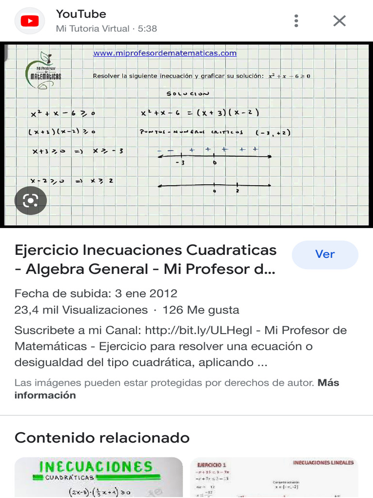 Searchq Inecuaciones+Cuadraticas&Tbm Isch&Hl Es&Prmd Ivn&Rlz 1CDGOYI ...