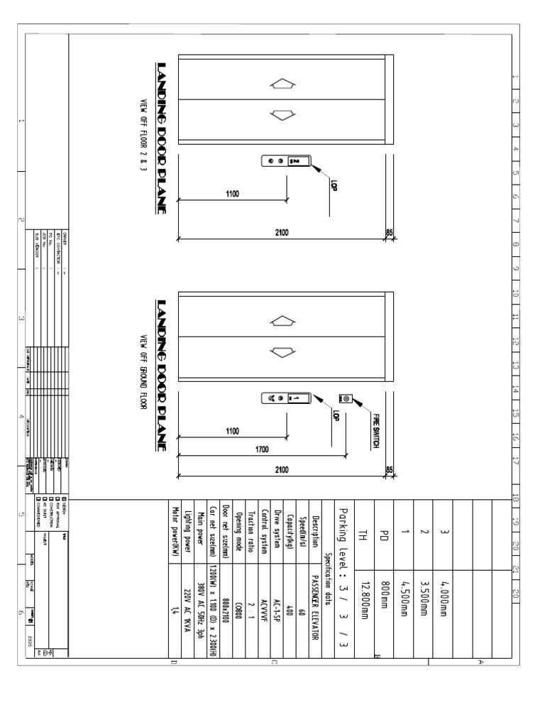 Layout Home Lift 400 KG 3 Lantai 3 Stop Klaten-Layout3 | PDF