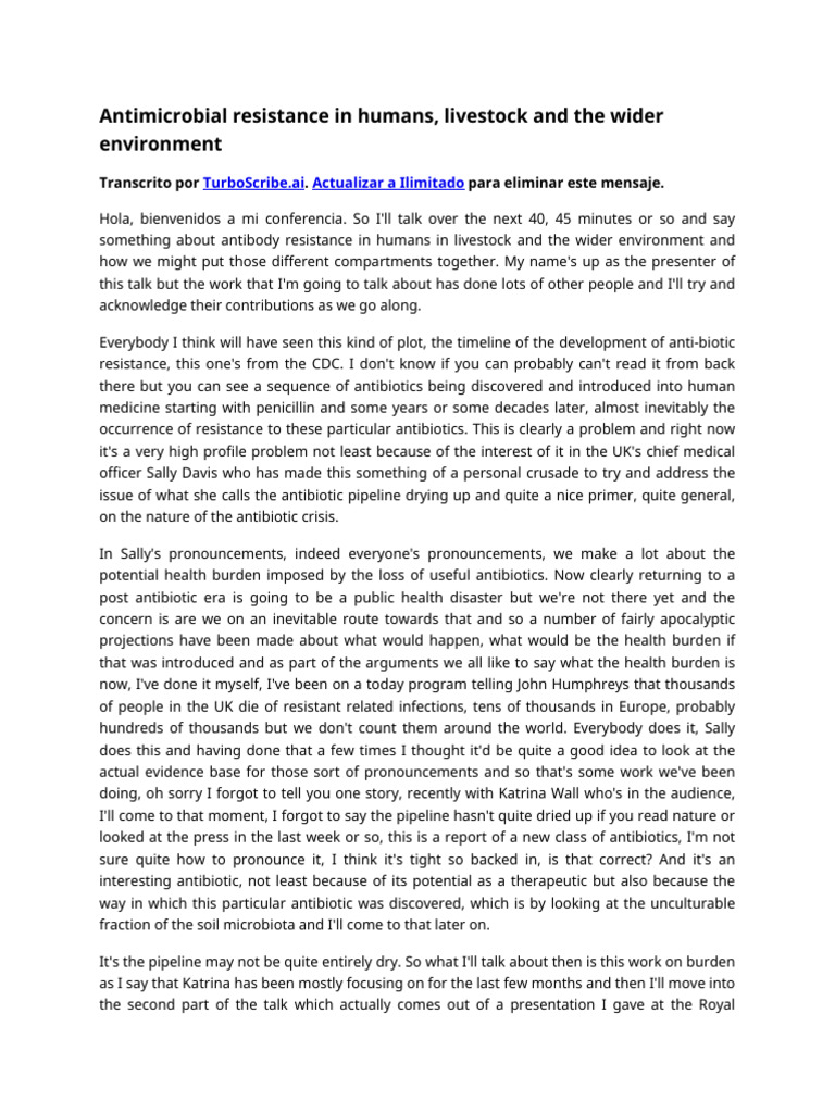 Antimicrobial Resistance in Humans, Livestock and The Wider Environment ...
