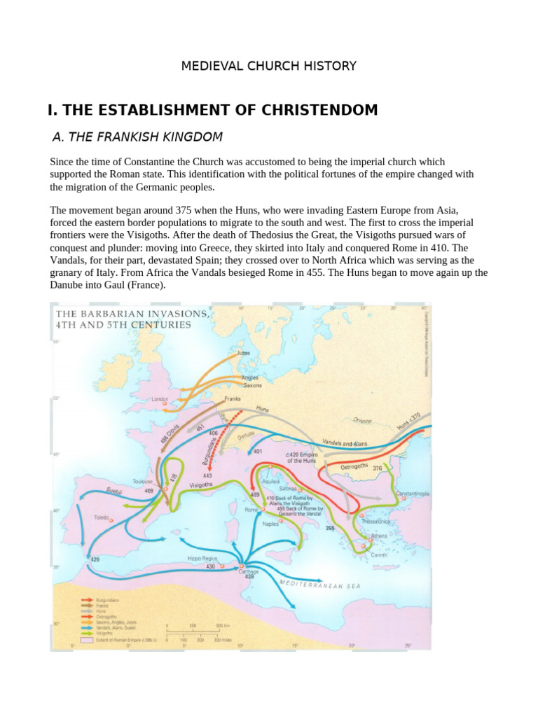 Medieval Church and Frankish Kingdom | PDF | Pope | Germanic Peoples