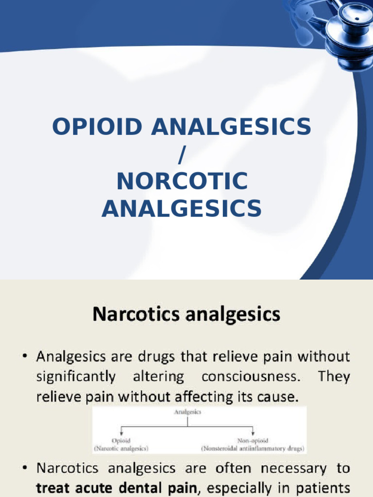 Opiod Analgesics | PDF