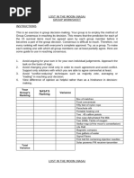 Moon Landing Team Building Exercise | PDF | Moon | Moon Landing
