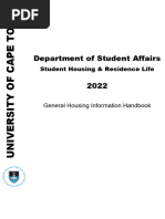 UCT 2024 Housing Information Handbook | PDF | Housekeeping | Fee