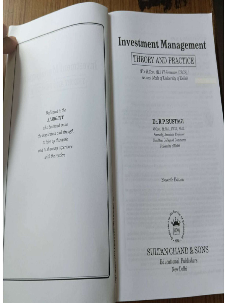 Investment Management Full Book | PDF
