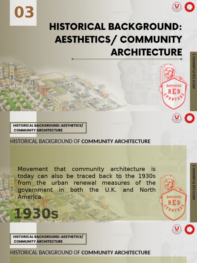 Community Architecture History Overview | PDF | Aesthetics | Urban Renewal